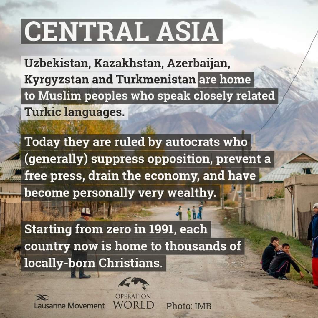 Central Asia: Muslim Traditions, But, Today, A Growing Christian ...